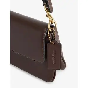 COACH Jet Leather Shoulder Bag