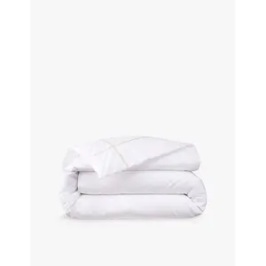 YVES DELORME Athena Bourdon-stitch Pima-cotton Duvet Cover - Dune