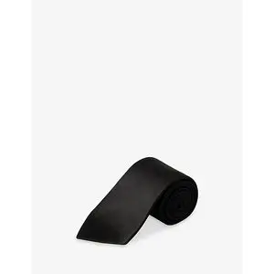 Eton Textured Silk Neck Tie - Black