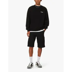REPRESENT Owners' Club Graphic-print Cotton-jersey Sweatshirt - Black