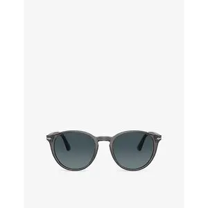 Persol Round-frame Acetate Sunglasses - Grey