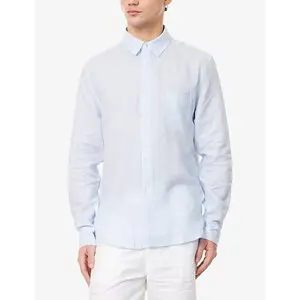 Derek Rose Malibu Pinstripe Linen Shirt