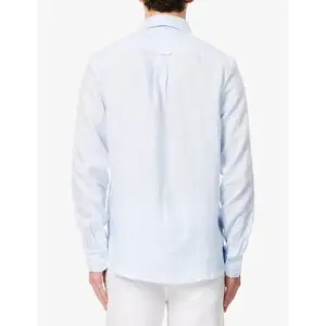 Derek Rose Malibu Pinstripe Linen Shirt