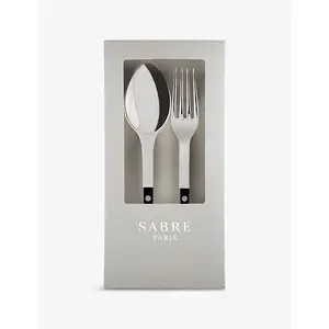 SABRE Bistrot Two-piece Stainless-steel Serving Set - Black