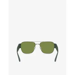 Ray-ban Square-frame Metal Sunglasses - Silver