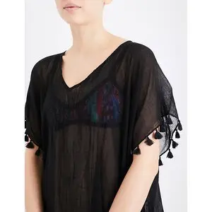 Seafolly Amnesia Cotton Kaftan - Black