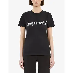 The Kooples Logo-print Cotton T-shirt - Bla01