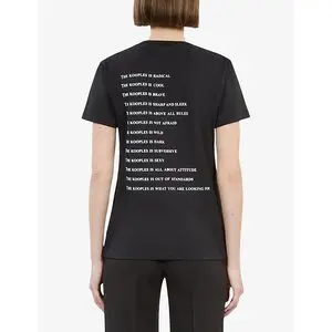 The Kooples Logo-print Cotton T-shirt - Bla01
