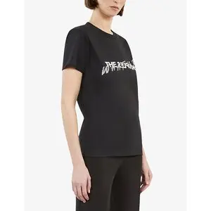 The Kooples Logo-print Cotton T-shirt - Bla01
