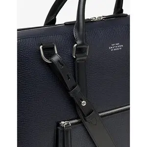 Smythson Ludlow Slim Leather Briefcase