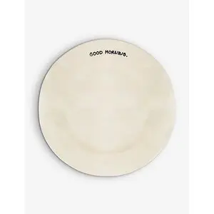 ANNA + NINA Good Morning Ceramic Breakfast Plate 22cm - White