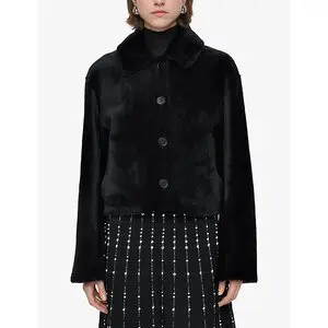 JOSEPH Alloway Reversible Leather And Shearling Jacket
