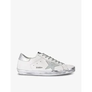 GOLDEN GOOSE Super-star Logo-embellished Leather Low-top Sneakers