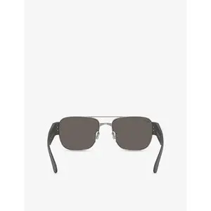 Ray-ban Square-frame Metal Sunglasses - Silver