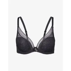 Chantelle Festivite Underwired Lace Bra - Black