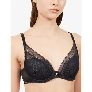 Chantelle Festivite Underwired Lace Bra - Black