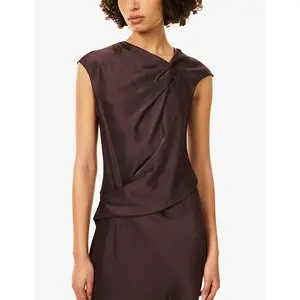 Theory Sleeveless Draped Midi Dress