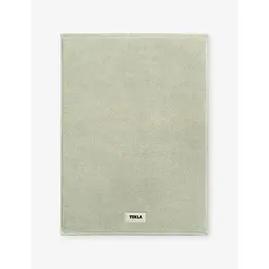 TEKLA Logo-patch Cotton Bath Mat 70cm X 50cm Pebble