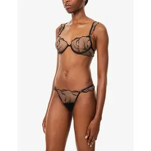 Bluebella Marabel Embroidered Sheer Thong