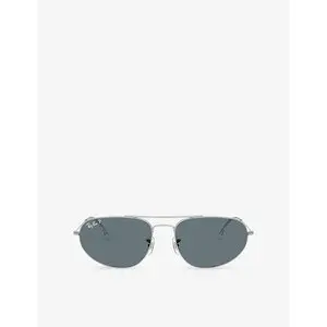 Ray-ban Explorer Iv Irregular Metal Sunglasses - Silver