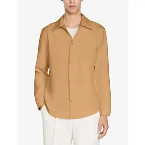 Sandro Joker Long-sleeve Regular-fit Stretch-woven Shirt