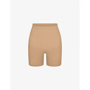 SKIMS Sculpt Fitted Stretch-woven Shorts - Clay