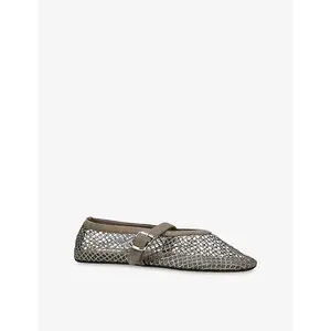 Alaïa Ballerina Mesh And Suede Ballet Flats
