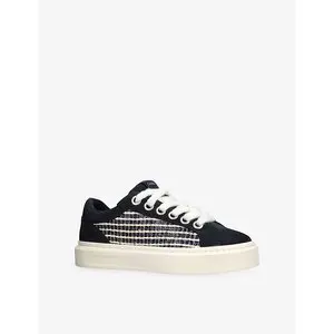 CLEENS Ace Embroidered Suede Trainers