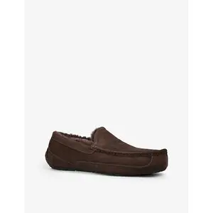 UGG Ascot Logo-embroidered Slippers - Brown/oth