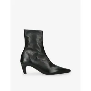 JUDE Cave Leather Heeled Ankle Boots