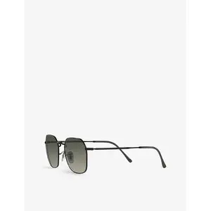 Ray-ban Hexagonal-frame Metal Sunglasses - Black