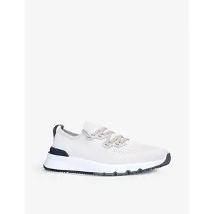 Brunello Cucinelli Knitted Low-top Trainers - White