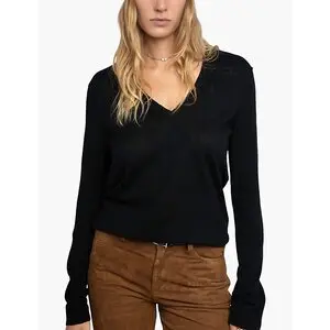 Zadig&Voltaire Cashmere V-neck Jumper - Noir