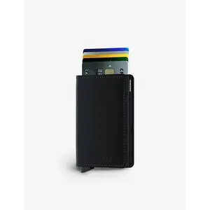 SECRID Slimwallet Matte Leather And Aluminium Cardholder - Black