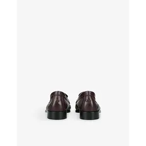 DUKE + DEXTER Ezra Leather Penny Loafers - Wine