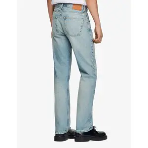 Sandro Regular-fit Mid-rise Straight Leg Jeans