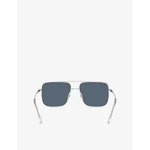 Ray-ban Square-frame Metal Sunglasses - Silver