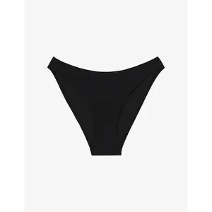 REISS Carina Fixed-Side Bikini Bottom Black