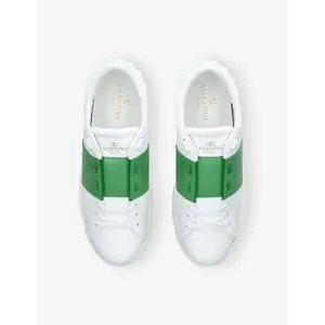Valentino Garavani Open Leather Trainers - White/oth