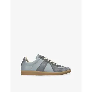 MAISON MARGIELA Replica Leather Trainers - Grey/light