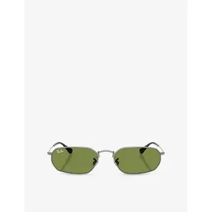 Ray-ban Irregular Metal Sunglasses - Silver