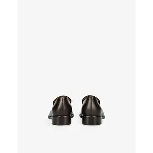Khaite Miles Leather Loafers