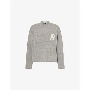 REPRESENT Logo-print Alpaca-blend Jumper