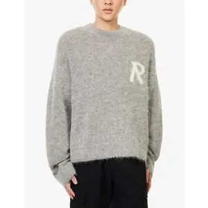REPRESENT Logo-print Alpaca-blend Jumper