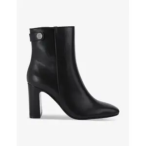 Carvela Jackpot Logo-embellished Heeled Leather Ankle Boots