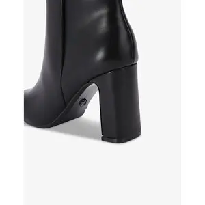Carvela Jackpot Logo-embellished Heeled Leather Ankle Boots
