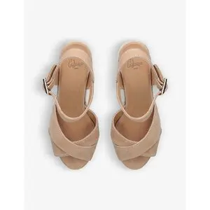 CastaÑer Blaudell Suede Wedge Espadrilles - Rust