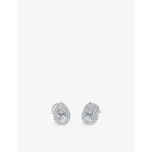 CARAT* LONDON Emilie Sterling And Cubic Zirconia Drop Earrings - Silver