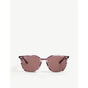 Ray-ban Hexagonal-frame Nylon Sunglasses - Red