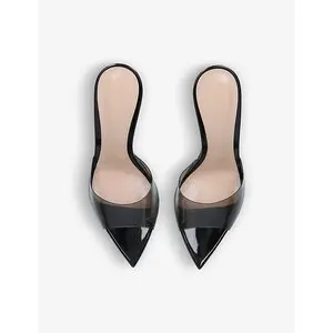 GIANVITO ROSSI Elle Leather And Pvc Heeled Mules